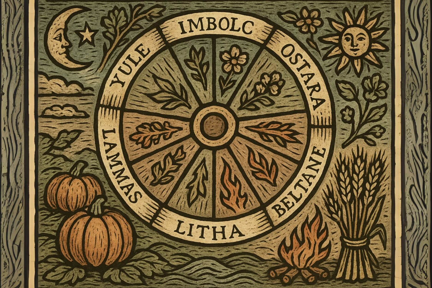 What Is The Wheel of The Year? ⛧ Occult Patches & Pins