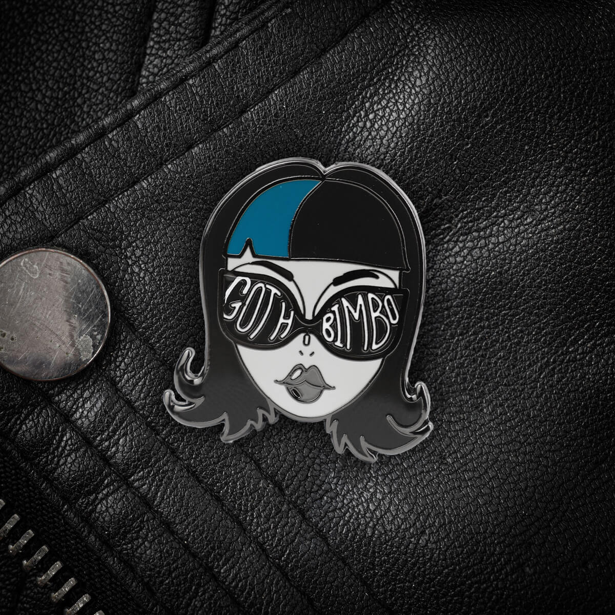 Goth Bimbo Enamel Pin • Occult Patches & Pins